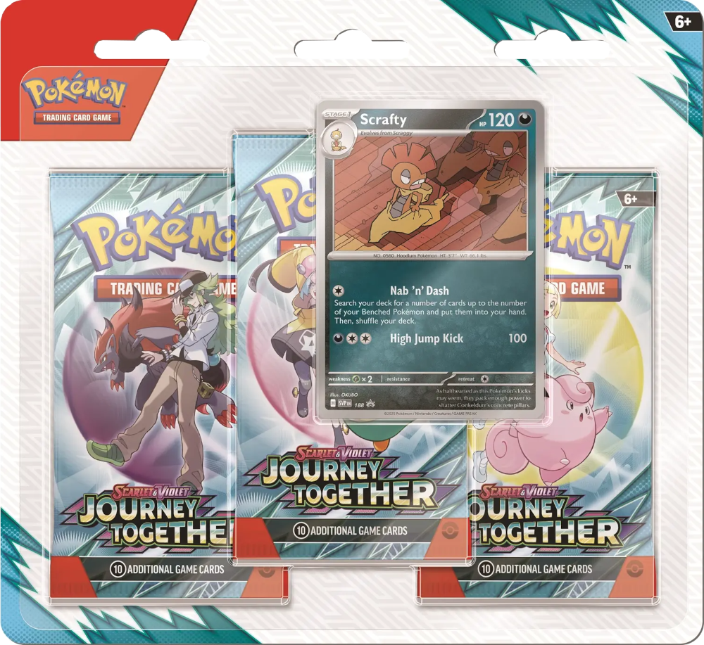 POKEMON (UE) Scarlet & Violet : Journey Together Blister 3-Pack – Set ...
