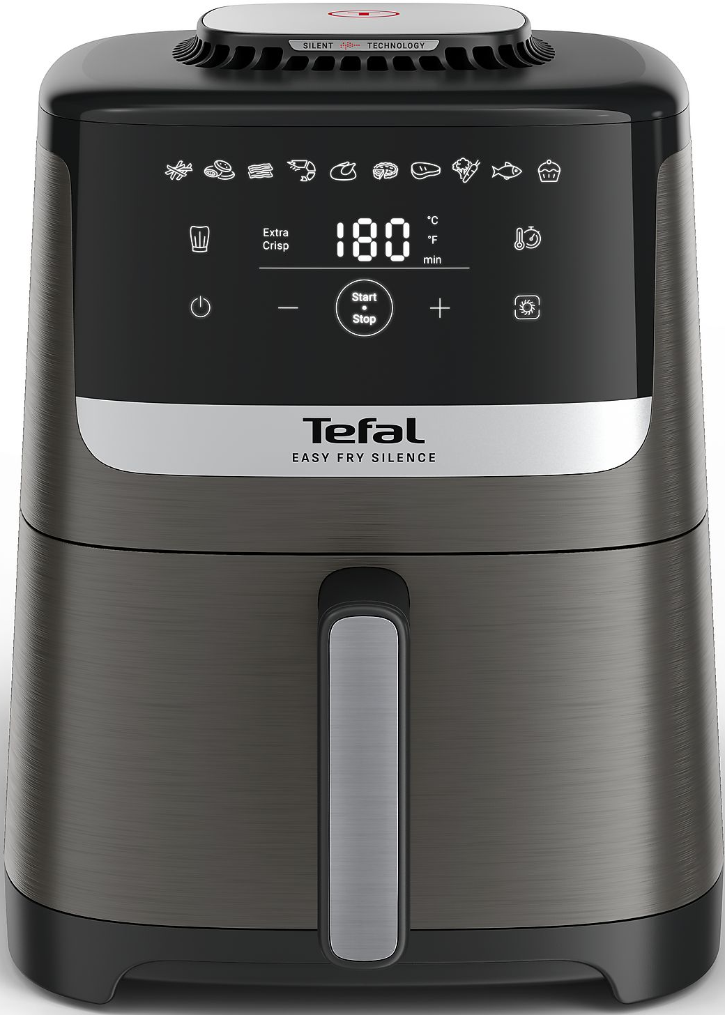 TEFAL Easy Fry Silence (EY551H) Heissluftfritteuse 5L, Silent-& Extra ...