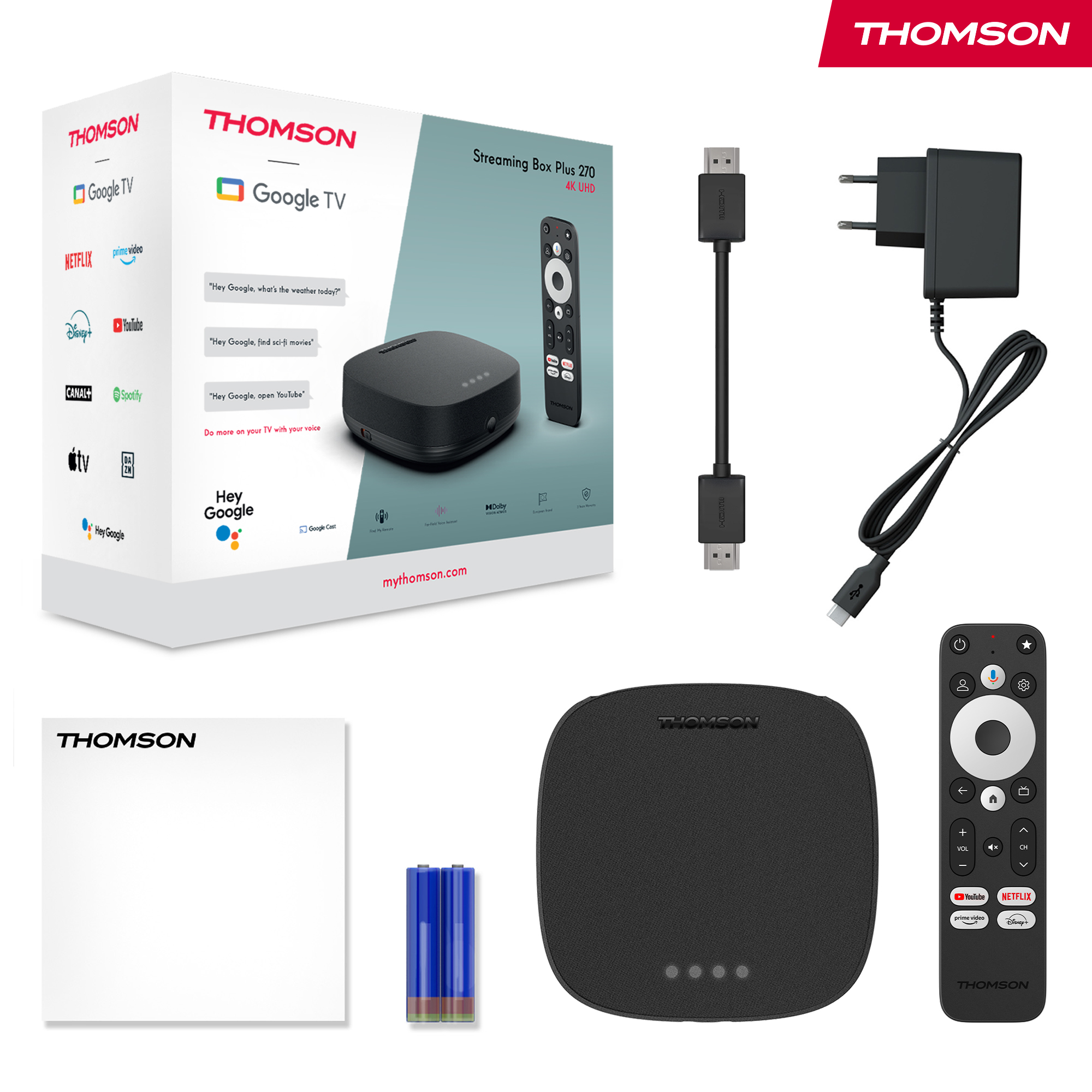 THOMSON Streaming Box 270 Plus Google TV Box Fiyat & Özellik | MediaMarkt
