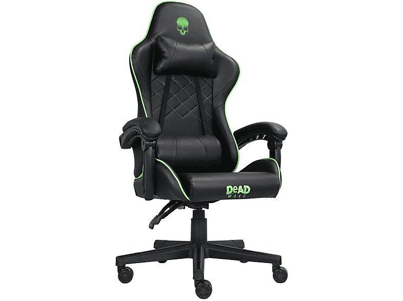 SEDIA GAMING DEAD WAVE SKULL CHAIR GREEN | MediaWorld.it