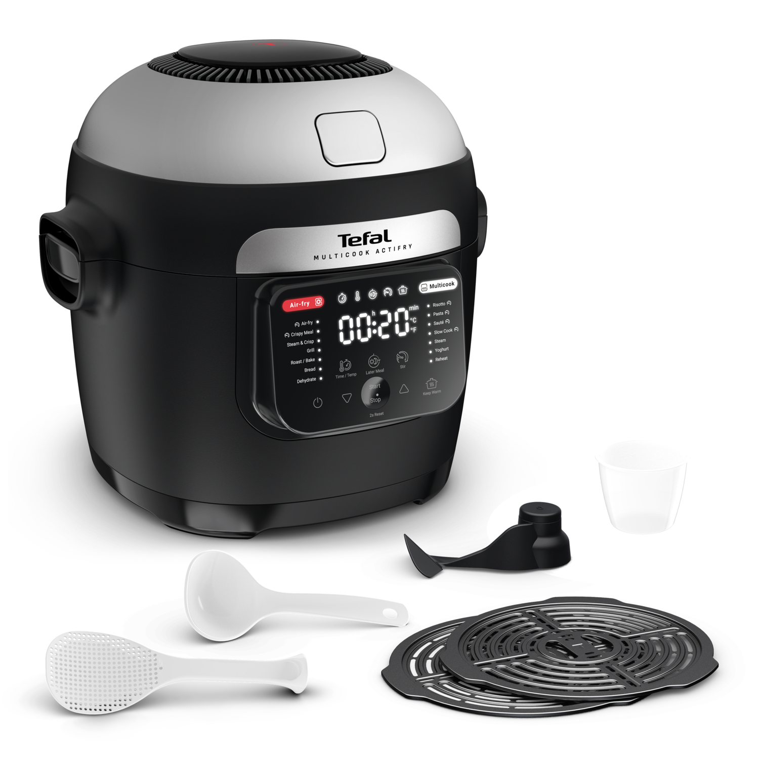 TEFAL MY741C Multicook Actifry zelfroerende multicooker en air fryer ...