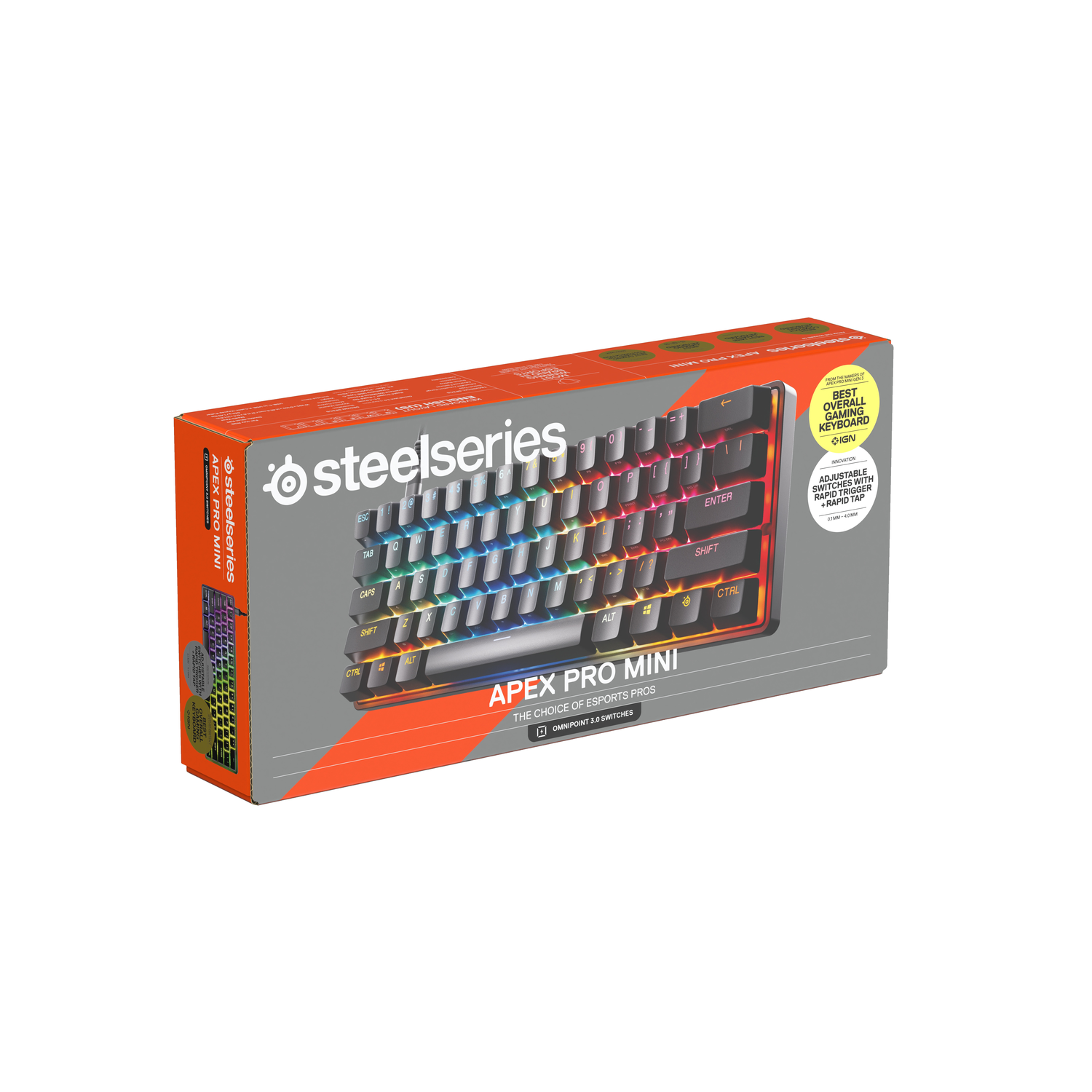 STEELSERIES Apex Pro Mini Gen 3 Gaming Keyboard QWERTY Bedraad ...