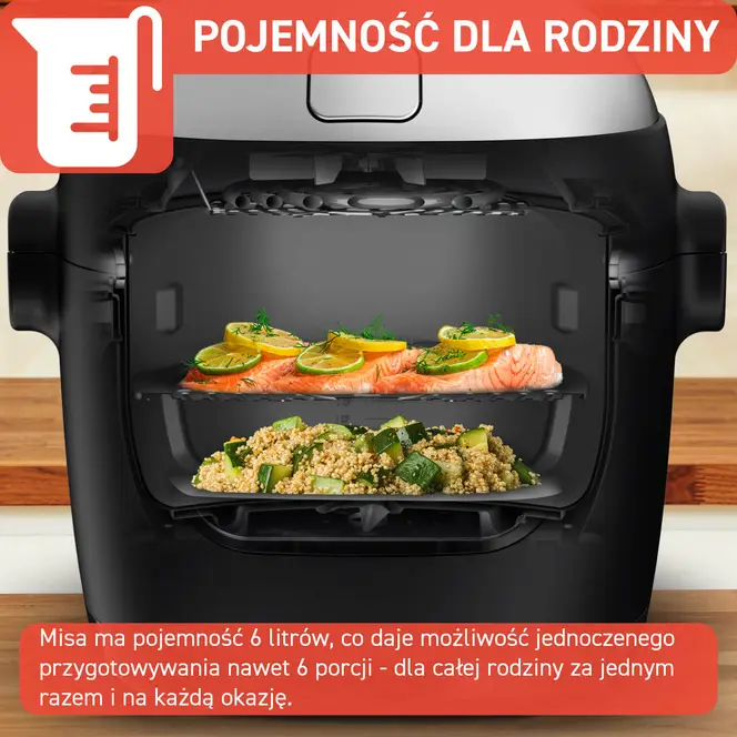 Multicooker TEFAL Airfryer Multicook Actifry MY741CF0 z mieszadłem i ...