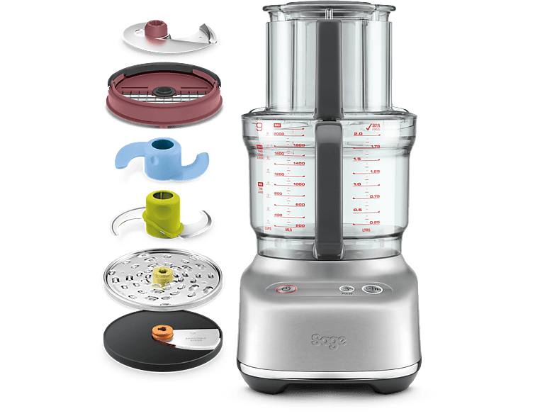 SAGE SFP838BSS2FEU1 the Paradice™ 16 Food-Processor Gebürstetes ...