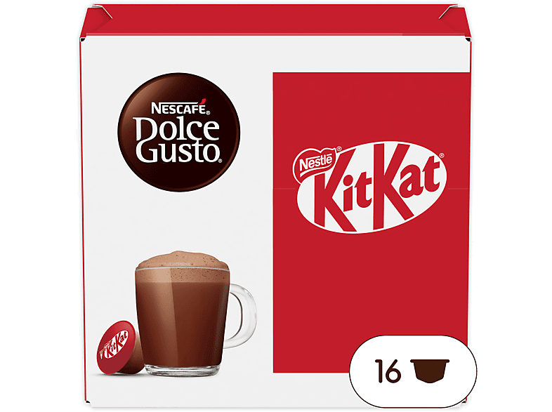 DOLCE GUSTO Kit Kat Kaffeekapseln, 16 Stück, Kompatibles System ...