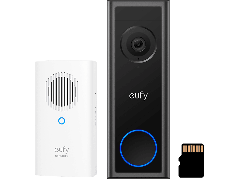 EUFY C30 Connected 2K Videodeurbel + Chime en SD-kaart Slimme deurbel ...
