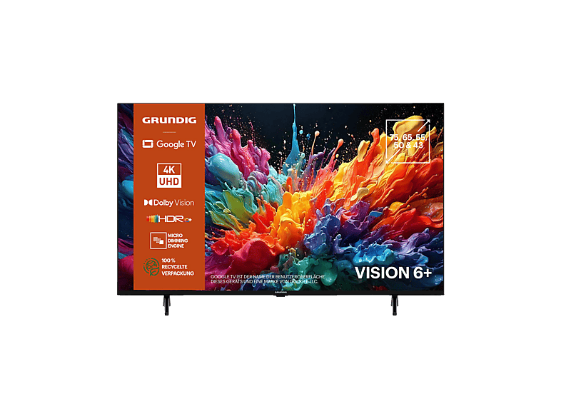 LED TV GRUNDIG 50 GUB 6400 LED TV (Flat, 50 Zoll / 126 cm, UHD 4K ...