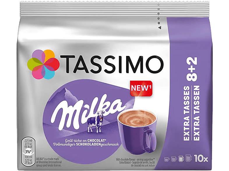 TASSIMO Milka XL Kaffeekapsel, 8+2 Stück, Kompatibles System: Tassimo ...