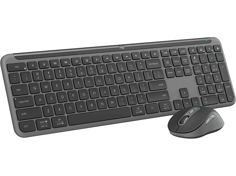 LOGITECH Clavier sans fil + souris MK950 Signature Slim AZERTY Noir ...