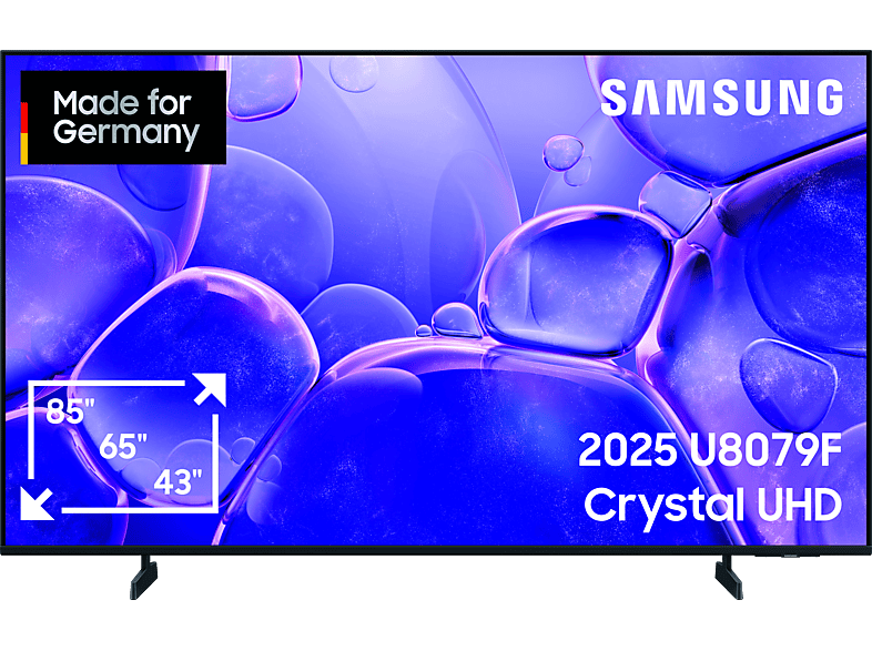 SAMSUNG GU43U8079F Crystal UHD 4K Smart TV (43 Zoll / 108 cm, UHD 4K, SMART TV, Tizen), Crystal ...