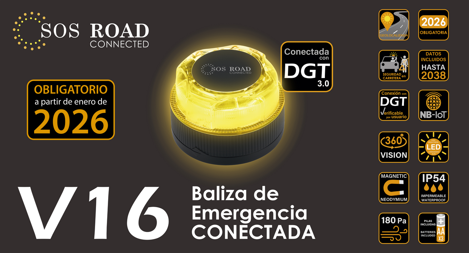 Baliza V16 | NK SOS Road Connected V16, Luz emergencia, Homologada y ...