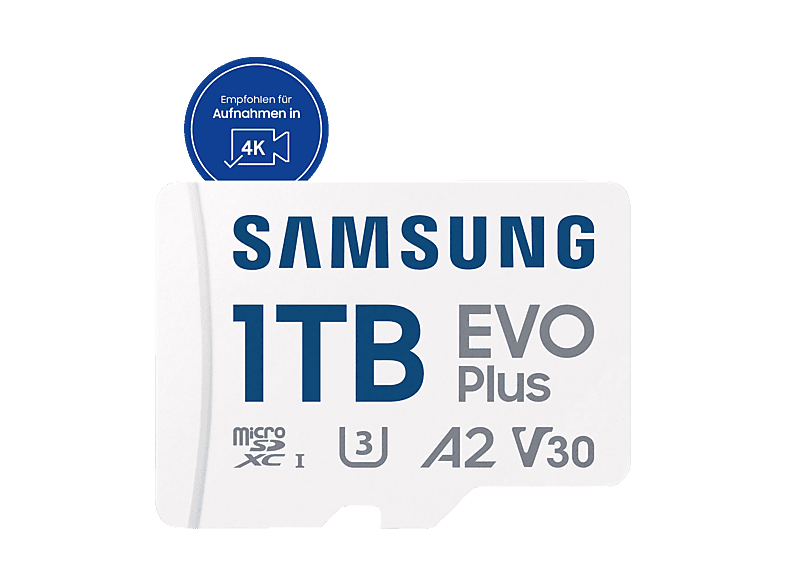 SAMSUNG EVO Plus SDHC inkl. SD-Adapter, Micro-SD Speicherkarte, 1 TB ...