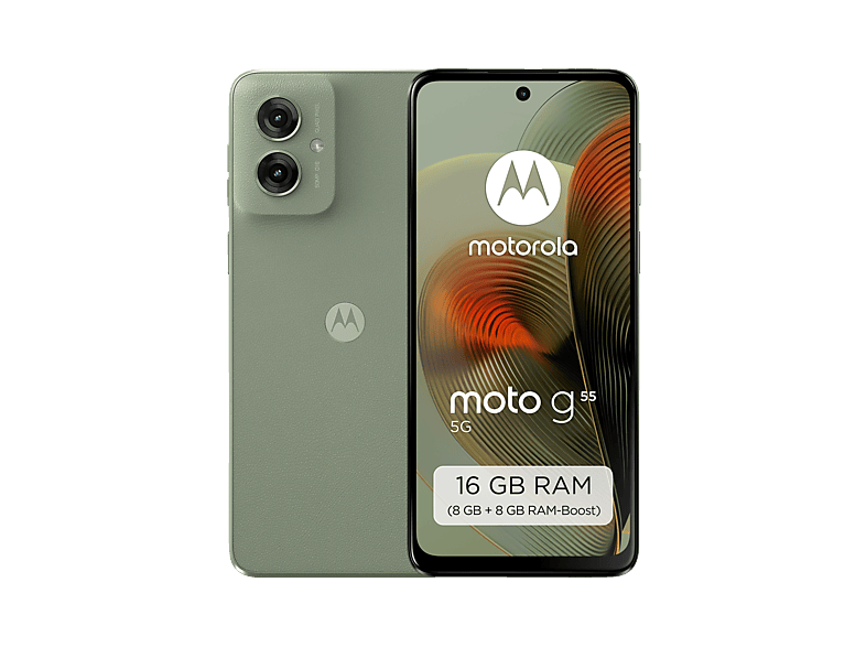 MOTOROLA moto g55 5G 256 GB Smoky Green Dual SIM Smartphone | 256 - Smoky Green kaufen | SATURN