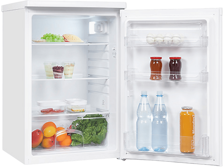 EXQUISIT KS16-V-040E Kühlschrank (E, 855 mm hoch, Weiß, 127 l) online ...