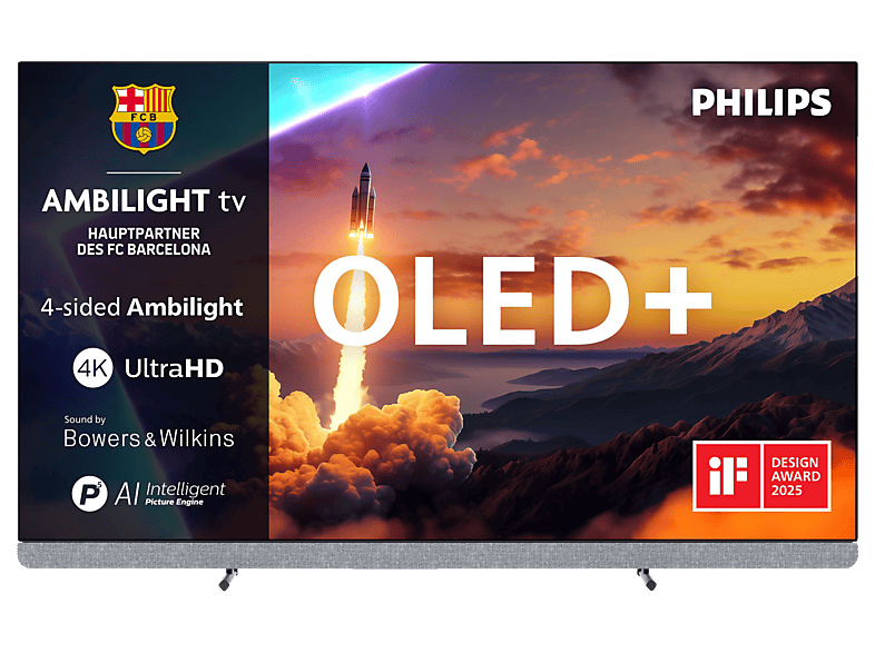 PHILIPS 65OLED910/12 OLED+ Ambilight TV (Flat, 65 Zoll / 164 cm, UHD 4K, SMART TV, Ambilight ...