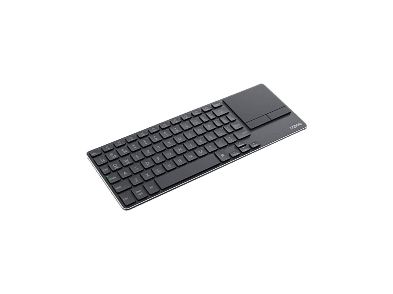 RAPOO E2810M, Tastatur mit Touchpad, kabellos, Dunkelgrau | MediaMarkt