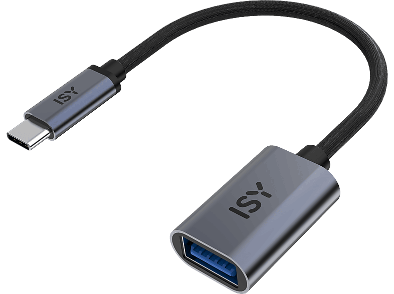 ISY IAD-1050 USB-C auf USB-A 3.0 Adapter OTG, Grau | MediaMarkt