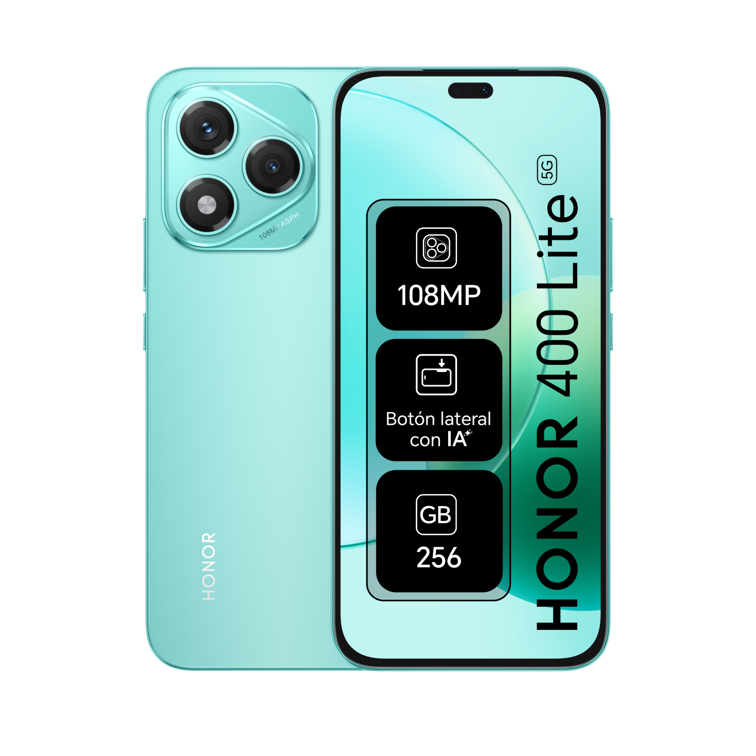 Móvil | Honor 400 Lite, Marrs Green, 256 GB, 8 GB RAM, 6.7" OLED ...