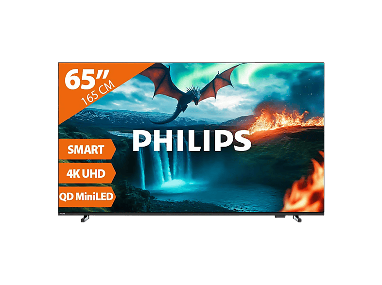 PHILIPS 65MLED810 4k QD Mini-LED TV 65 inch (2025) | Ultra HD 4K - Mini ...