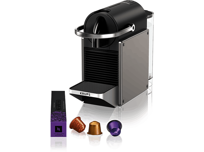 KRUPS Nespresso Pixie Redesign Titan Zilver (XN306T10 | YY5362FD)