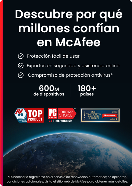 Antivirus | McAfee® Total Protection, Seguridad en Internet para 5 dispositivos (Windows®/Mac ...