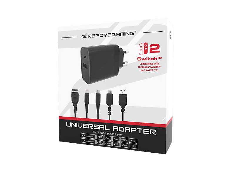 READY 2 GAMING Universal Adapter für Nintendo Switch 2, Schwarz | SATURN