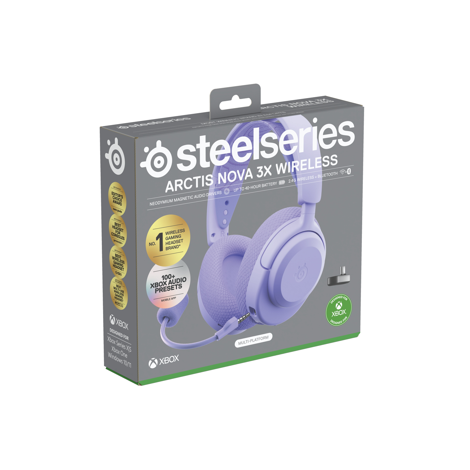 STEELSERIES Arctis Nova 3X Wireless | Lavender (Xbox Series X/Xbox One) Gaming Headset Lavendel ...