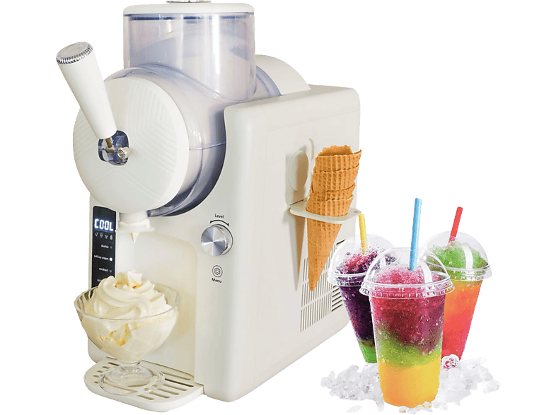 UNOLD 48950 Sofie Slush und Softeismaschine (150 Watt, 2 l, Weiß ...