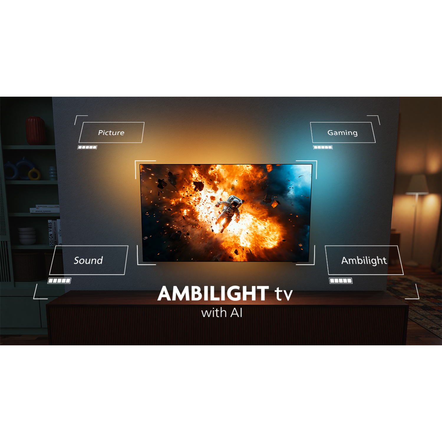 PHILIPS 42OLED810 4k OLED Ambilight TV 42 inch (2025) kopen? | MediaMarkt