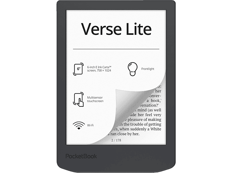 POCKETBOOK Verse Lite (DACH-Version) 8 GB eReader Midnight Grey | SATURN