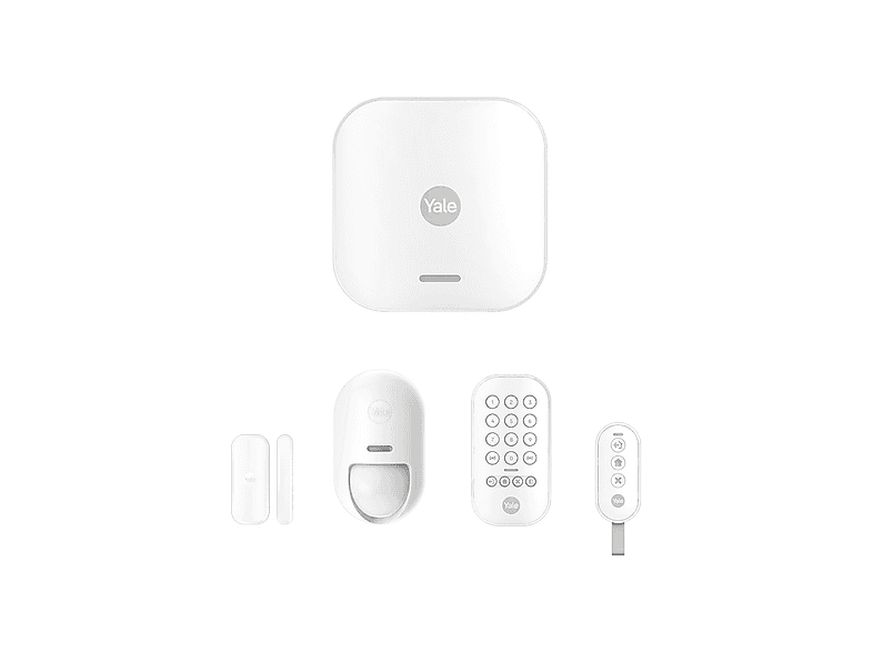 YALE Smart Alarm Starter Kit Kabellose Alarmanlage, Weiß | MediaMarkt