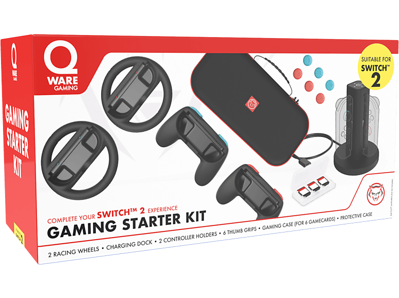 QWARE Nintendo Switch 2 Starter Kit Zwart Switch 2 starter kit Nintendo ...