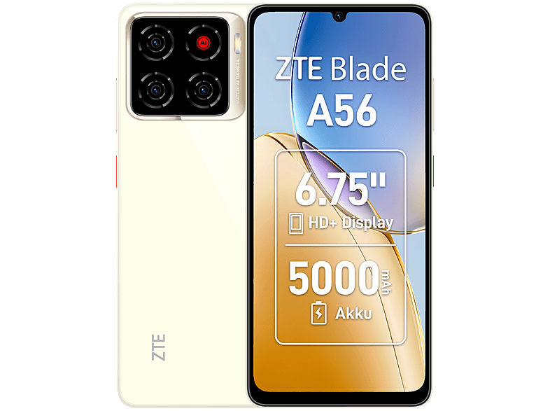 ZTE Blade A56 64 GB Floating Gold Dual SIM 64 Floating Gold Ja Smartphone | MediaMarkt