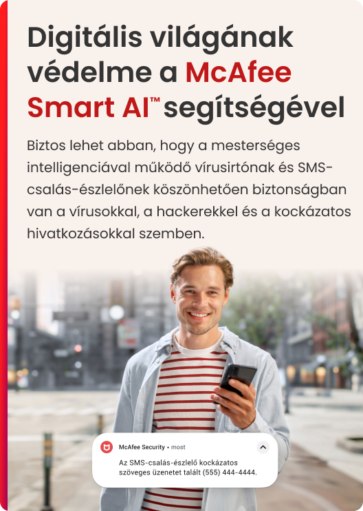 McAfee Total Protection | 1 készülék, 1 év (Elektronikusan letölthető ...