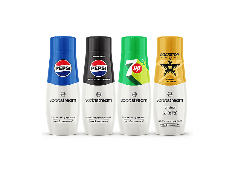 SODASTREAM PEP+PEP ZERO+7UP+ROCKSTAR, 0,63 kg | MediaWorld.it