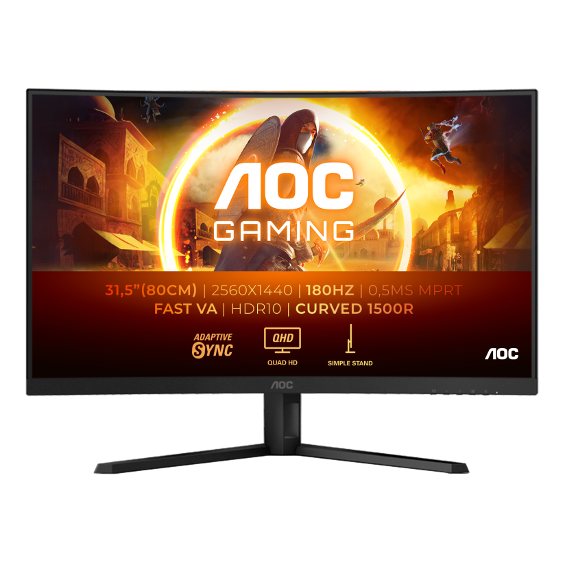 AOC CQ32G4VE 32 " QHD Gaming Monitor (0.5 ms Reaktionszeit, 180 Hz ...