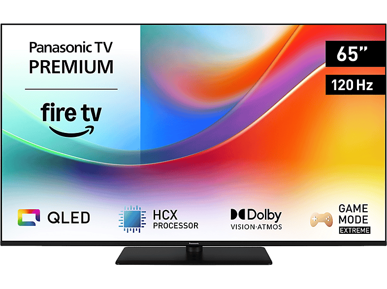 PANASONIC TV-65W85BEZ QLED, 4K HDR Smart TV, HCX Pro AI Processor MKII ...