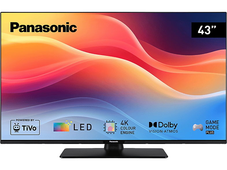 PANASONIC TB-43W61AEZ LED, 4K HDR Smart TV, HCX Pro AI Processor MKII ...