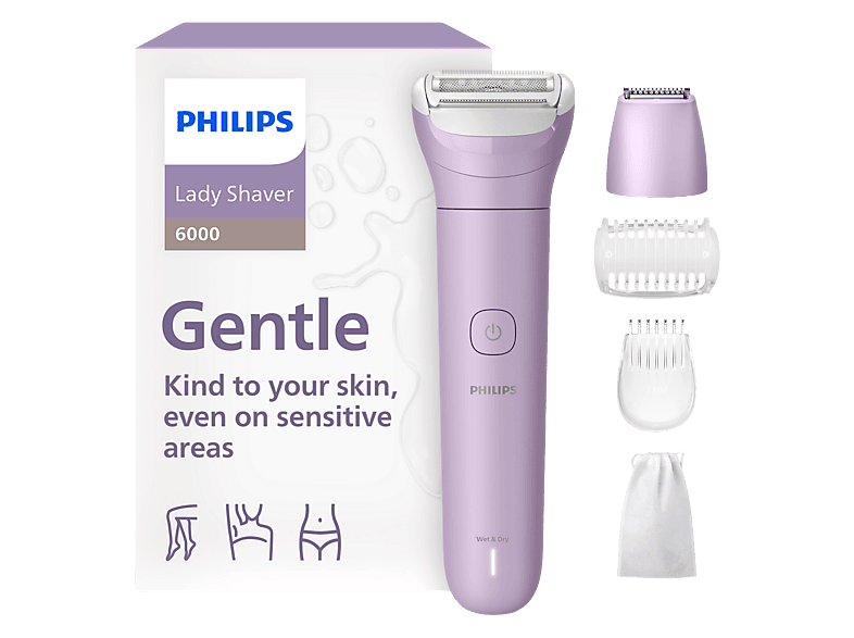 PHILIPS BRL138/00 Philips Series 6000 Ladyshave Mauve | MediaMarkt