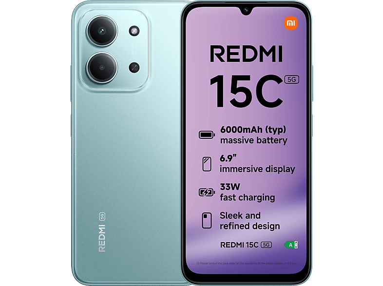 XIAOMI Redmi 15C 5G 4GB RAM 256GB ROM | Groen | MediaMarkt