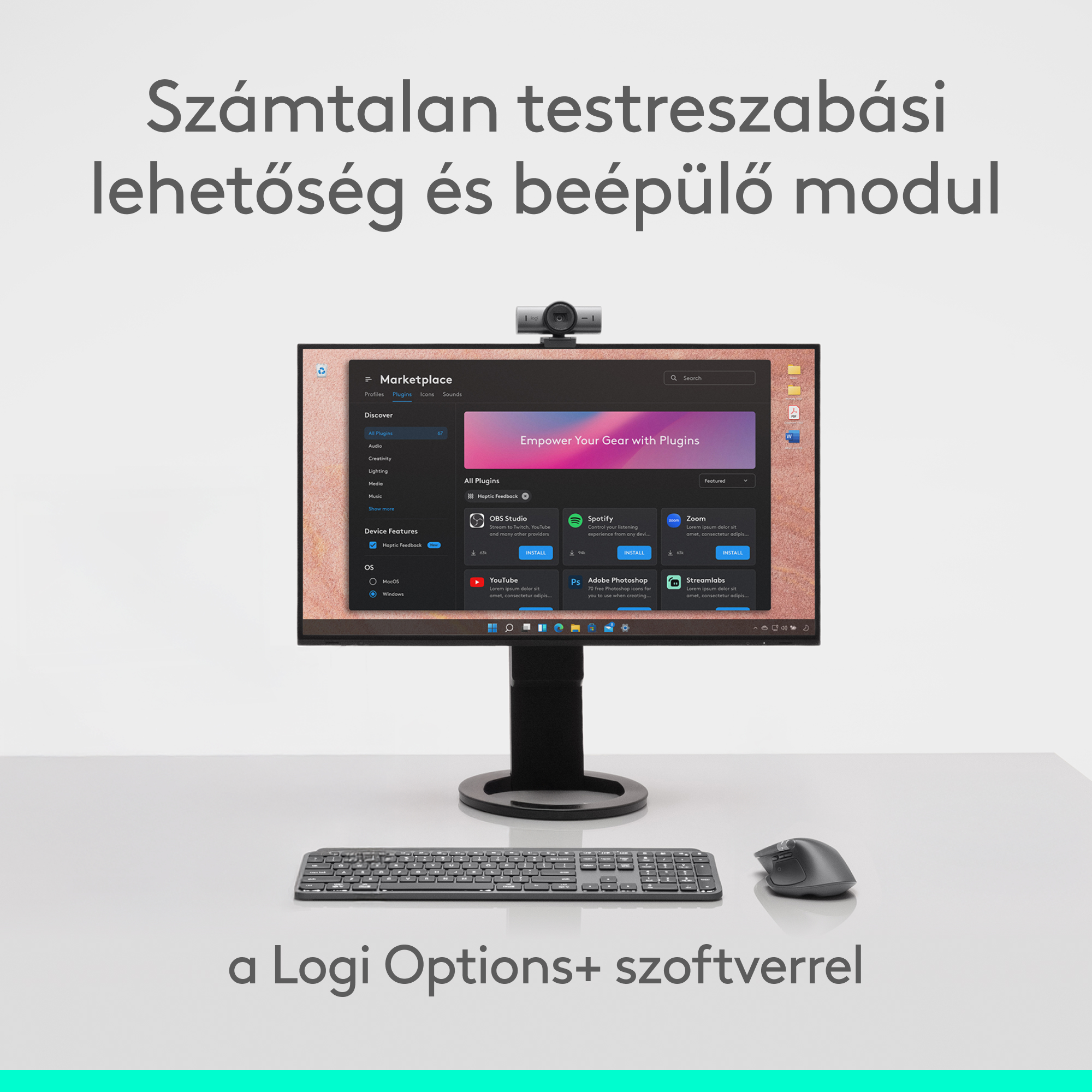 LOGITECH MX Master 4 vezeték nélküli optikai egér, Bluetooth ...