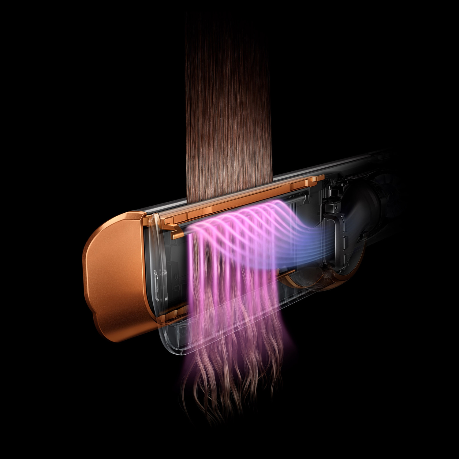 DYSON Airstrait | Amber Silk Stijltang Roze | MediaMarkt