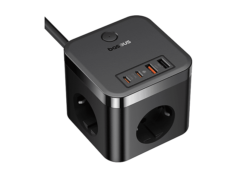 DOCKING STATION BASEUS PowerCombo Cube Power Strip, 3 prese AC + 2 USB ...