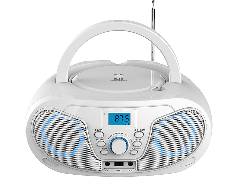 SILVA-SCHNEIDER MPC 25.4 USB Portable Radio-/CD-Player/USB , Weiß ...