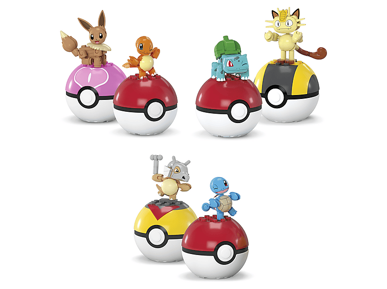 MEGA HPX11 Pokémon 2er Pokéball Set, sortiert Spielset, Mehrfarbig | SATURN