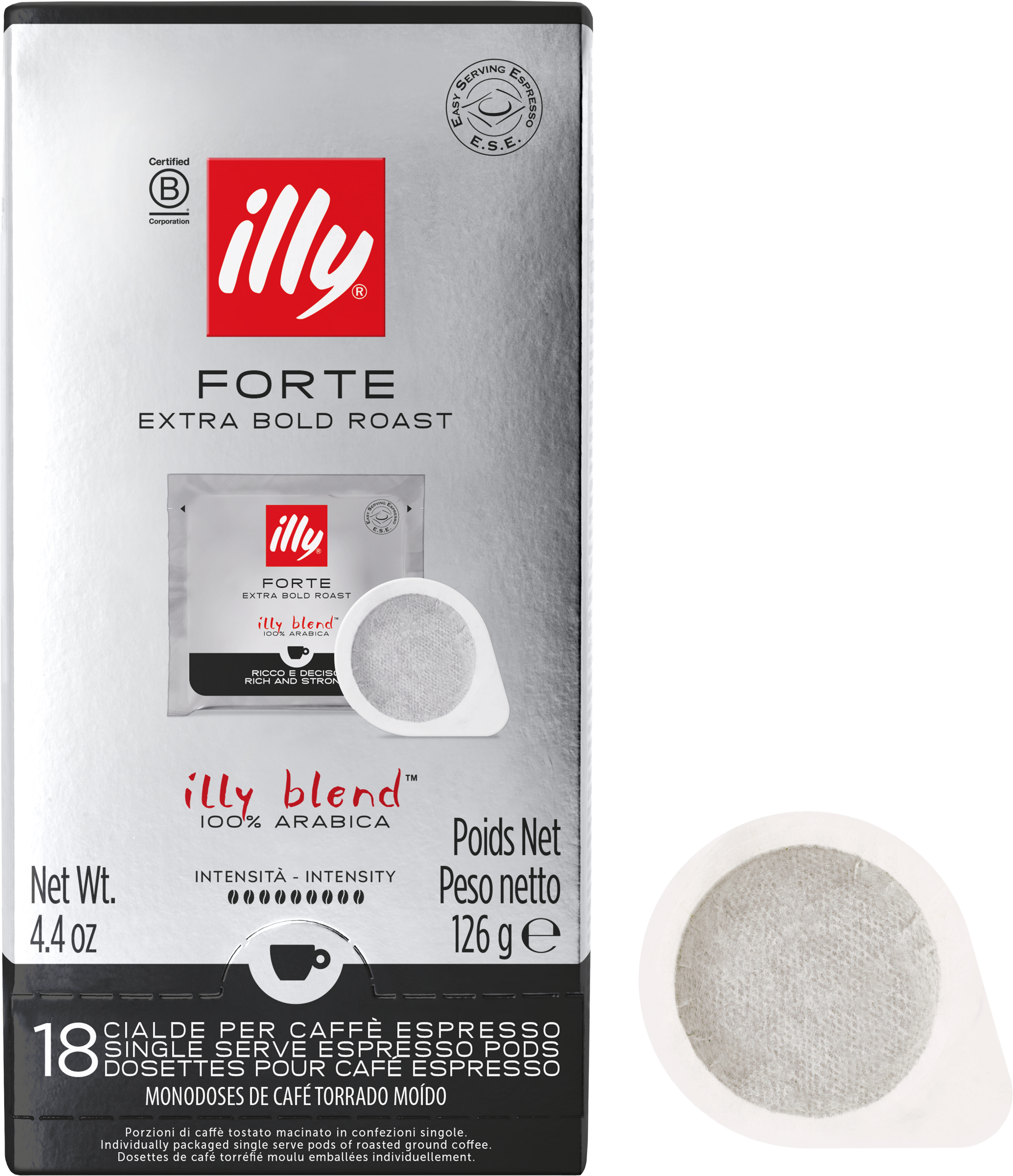 ILLY Forte E.S.E. Kaffeepads 18 Stück, Kompatibles System: Espressomaschinen online kaufen ...