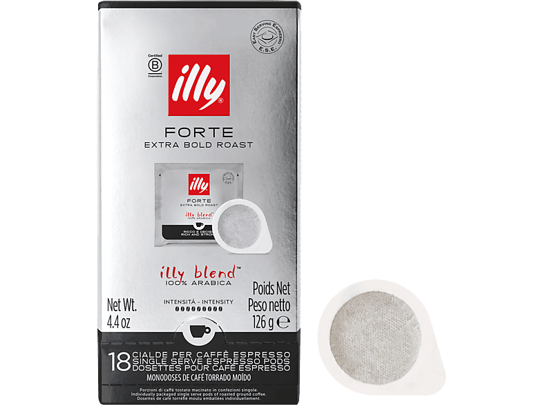 ILLY Forte E.S.E. Kaffeepads 18 Stück, Kompatibles System: Espressomaschinen online kaufen ...