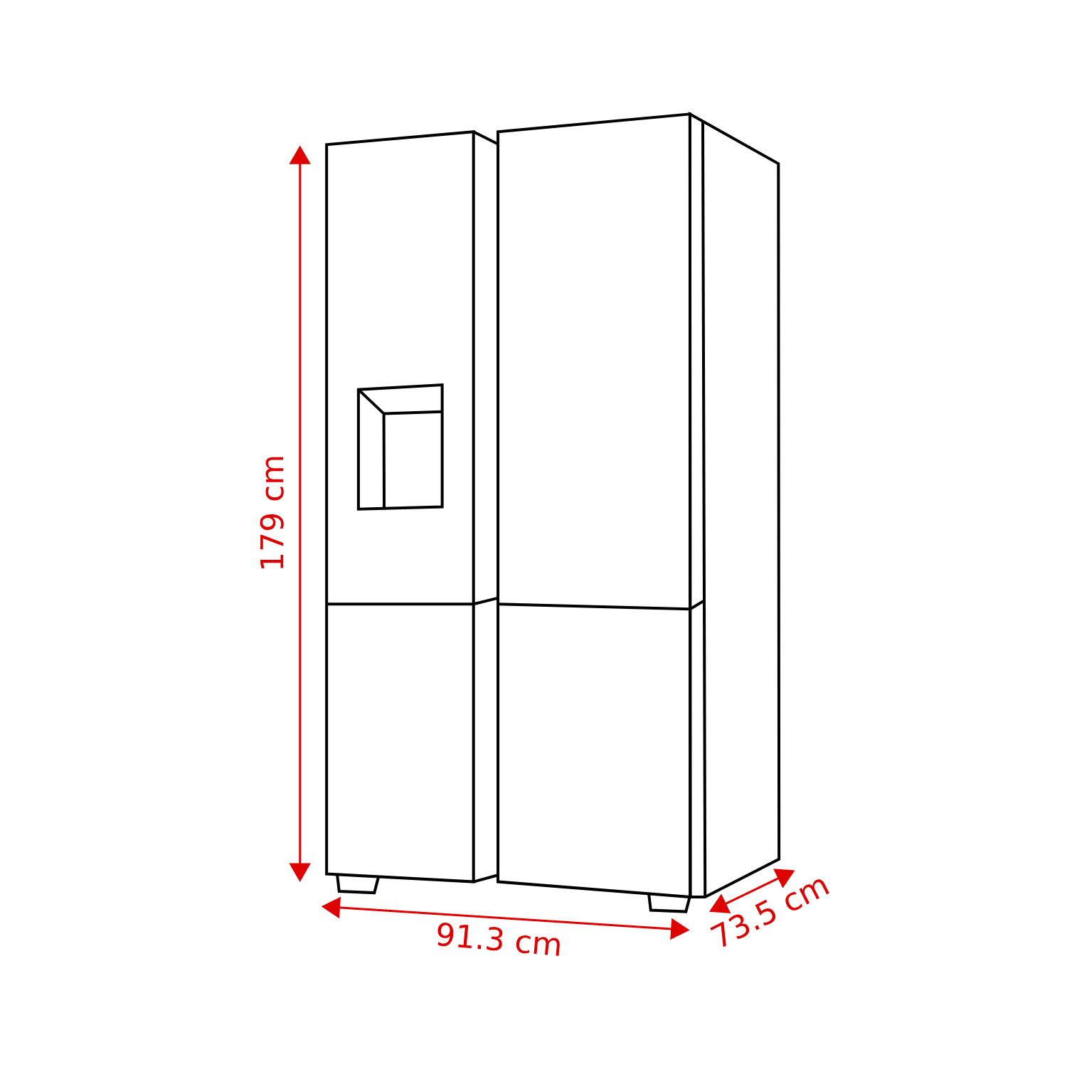 LG Frigo Américain D (GSXE81EVBD)