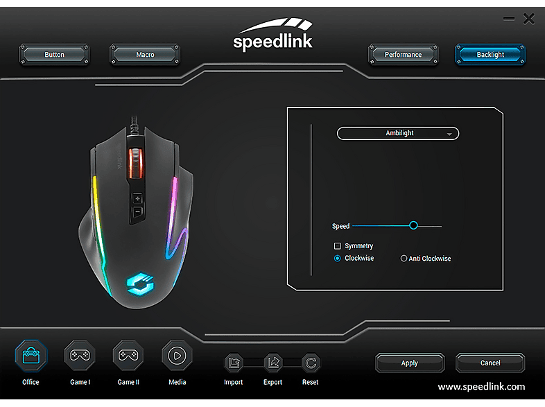 SPEEDLINK DECUS NX RGB Gaming Mouse, rubber-black | MediaMarkt