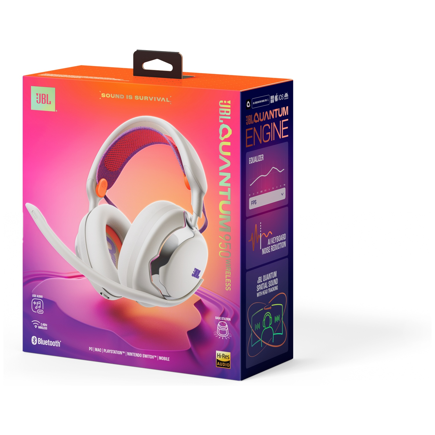 JBL QUANTUM 950 Gaming headset Wit